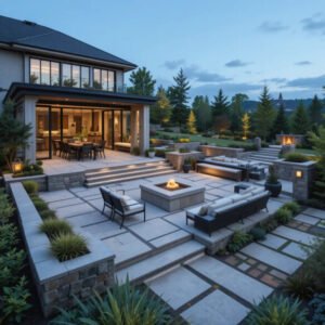 34 Large Paver Patio Ideas to Elevate Your Outdoor Space